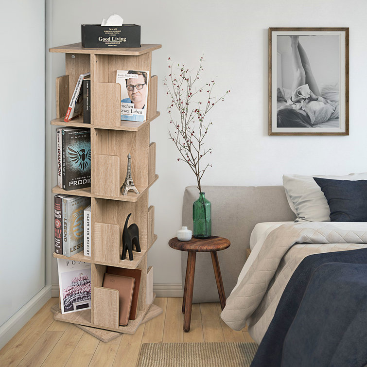 Natur Pur Prattsville 128cm H x 39cm W Wood Standard Bookcase & Reviews | Wayfair.co.uk